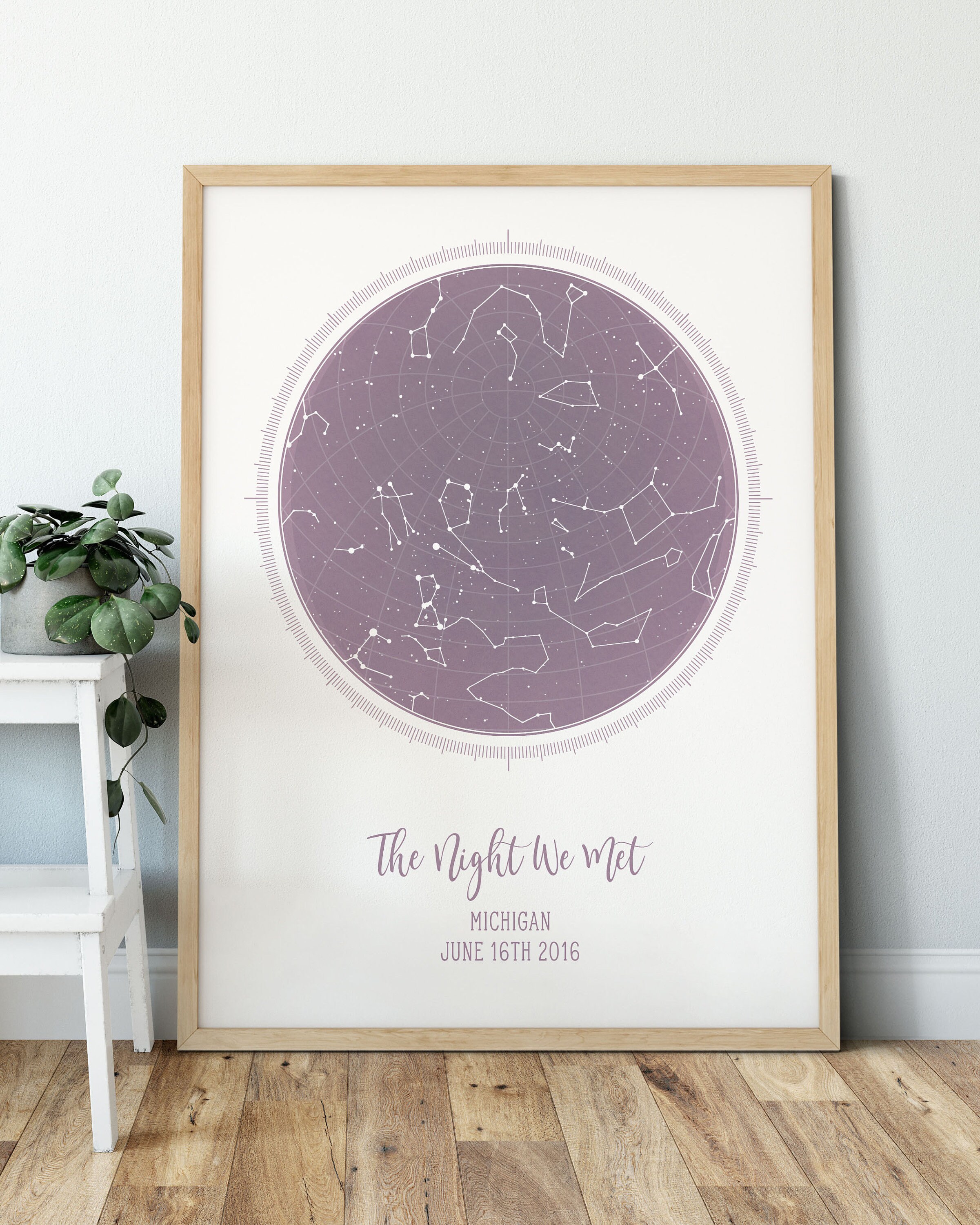Custom Star Map. Star Map Poster. Anniversary Gift. Wedding | Etsy