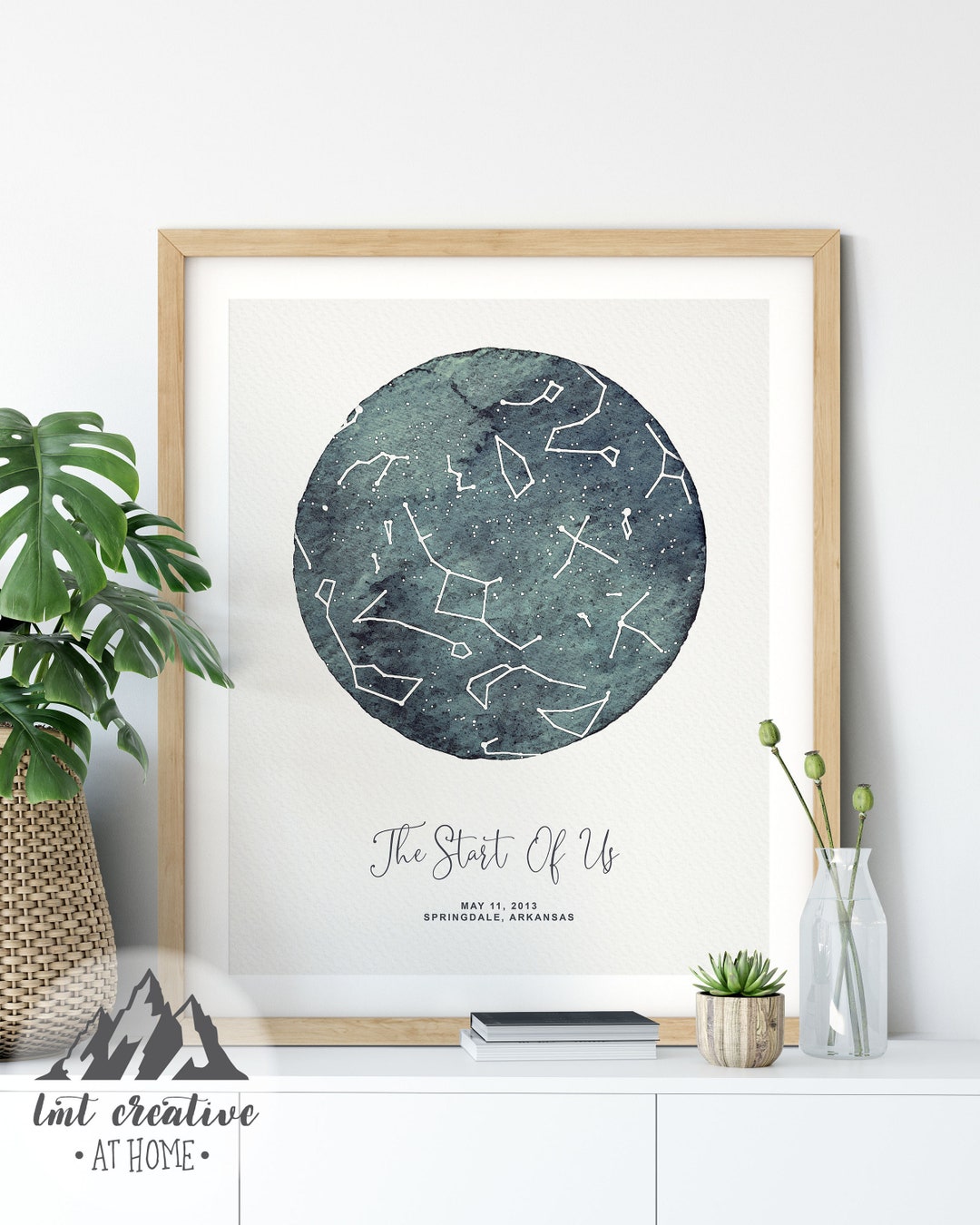 Custom Star Map. Star Map Poster. Anniversary Gift. Wedding Gift ...