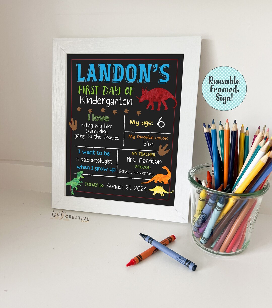 First Day of School Sign, Personalized Back to School Sign, Custom ...