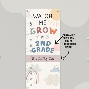 Classroom Growth Chart Classroom Decor Classroom Wall Art Classroom ...