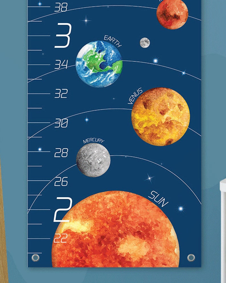 Solar System Growth Chart. Personalized Growth Chart. Personalized ...
