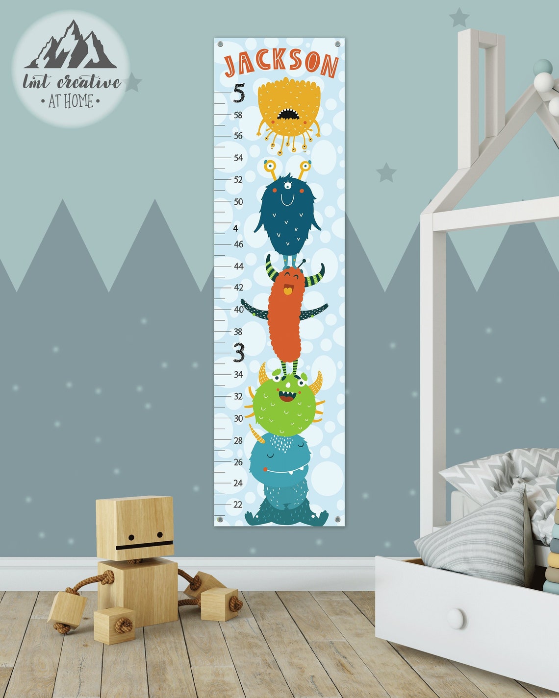 Monsters Growth Chart. Personalized Growth Chart. Personalized Growth ...