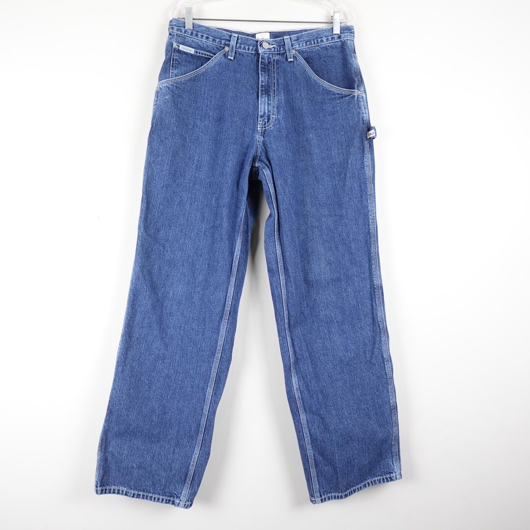 Vintage Calvin Klein Carpenter Jeans Mens 34x32 Baggy 100% Cotton ...