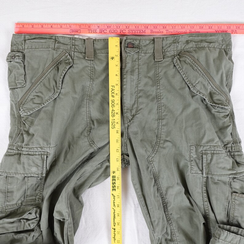 Vintage Polo Ralph Lauren Military Cargo Pants Men's 46x32 Utility Army Paratrooper 100% Cotton ...