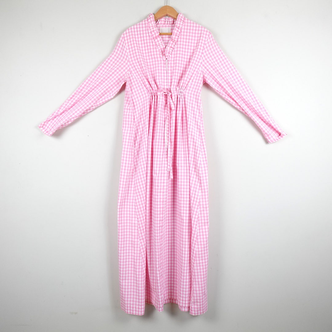 Vintage Sears Gingham Robe, Women's Medium, Gingham Housecoat 1970s - Etsy