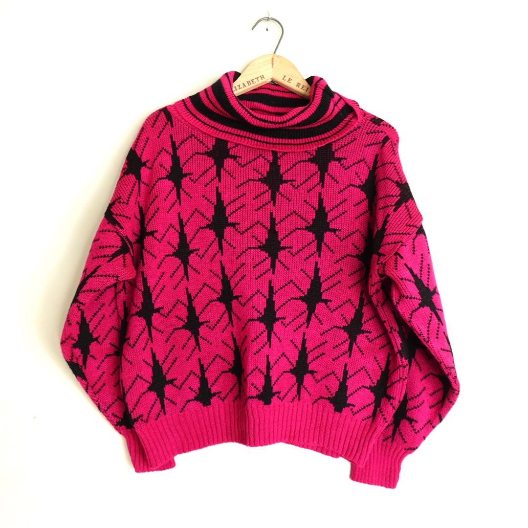 Vintage Gitano Knit Turtleneck Sweater, Women's Medium Size, Made in ...