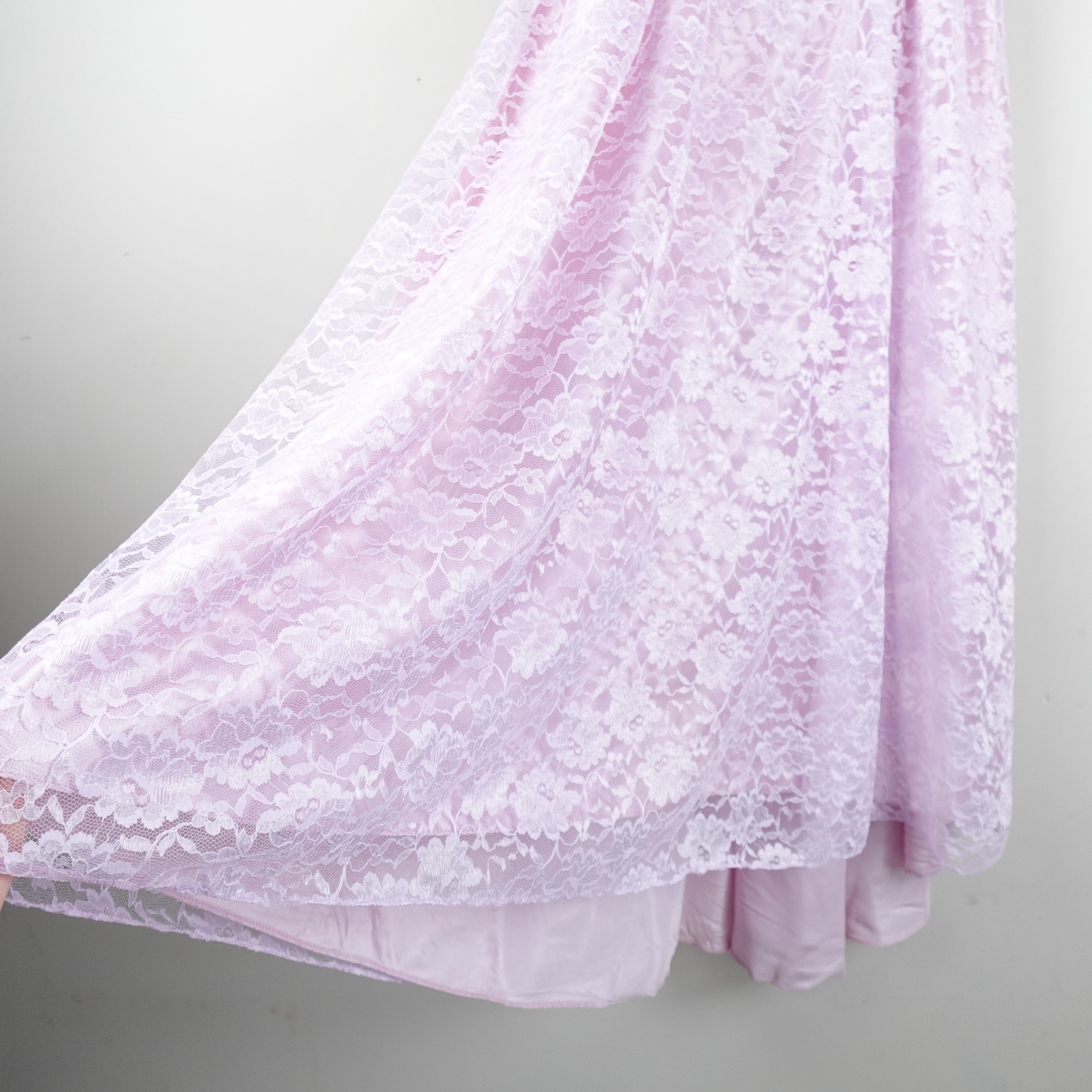 Vintage Dance Allure Lavender Lace Prom Dress, Women's Size 2, Made in ...