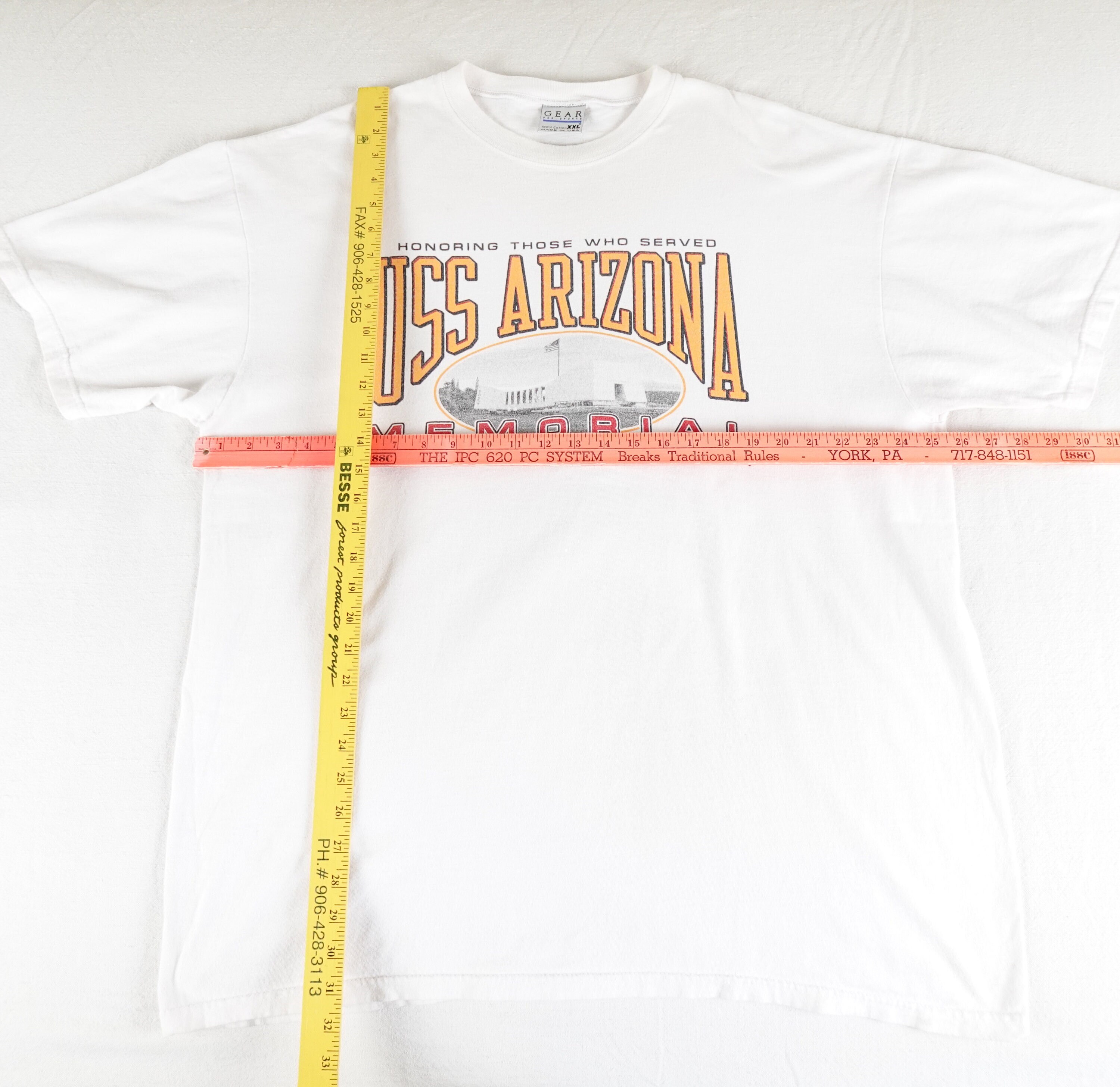 Vintage USS Arizona Memorial Shirt Adult XXL Pearl Harbor Hawaii Cotton ...