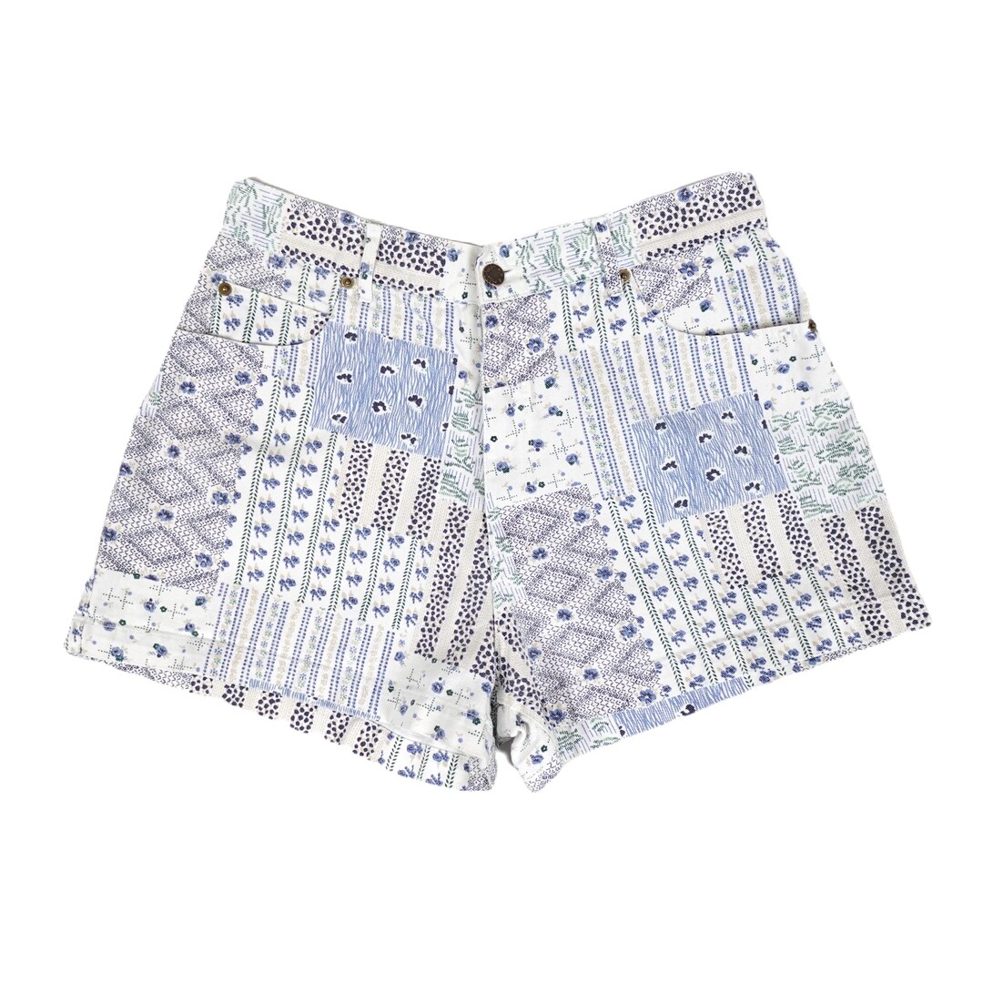 Vintage Dixie Blues Floral Shorts Women's Size 12 100% Cotton 90s Y2K ...
