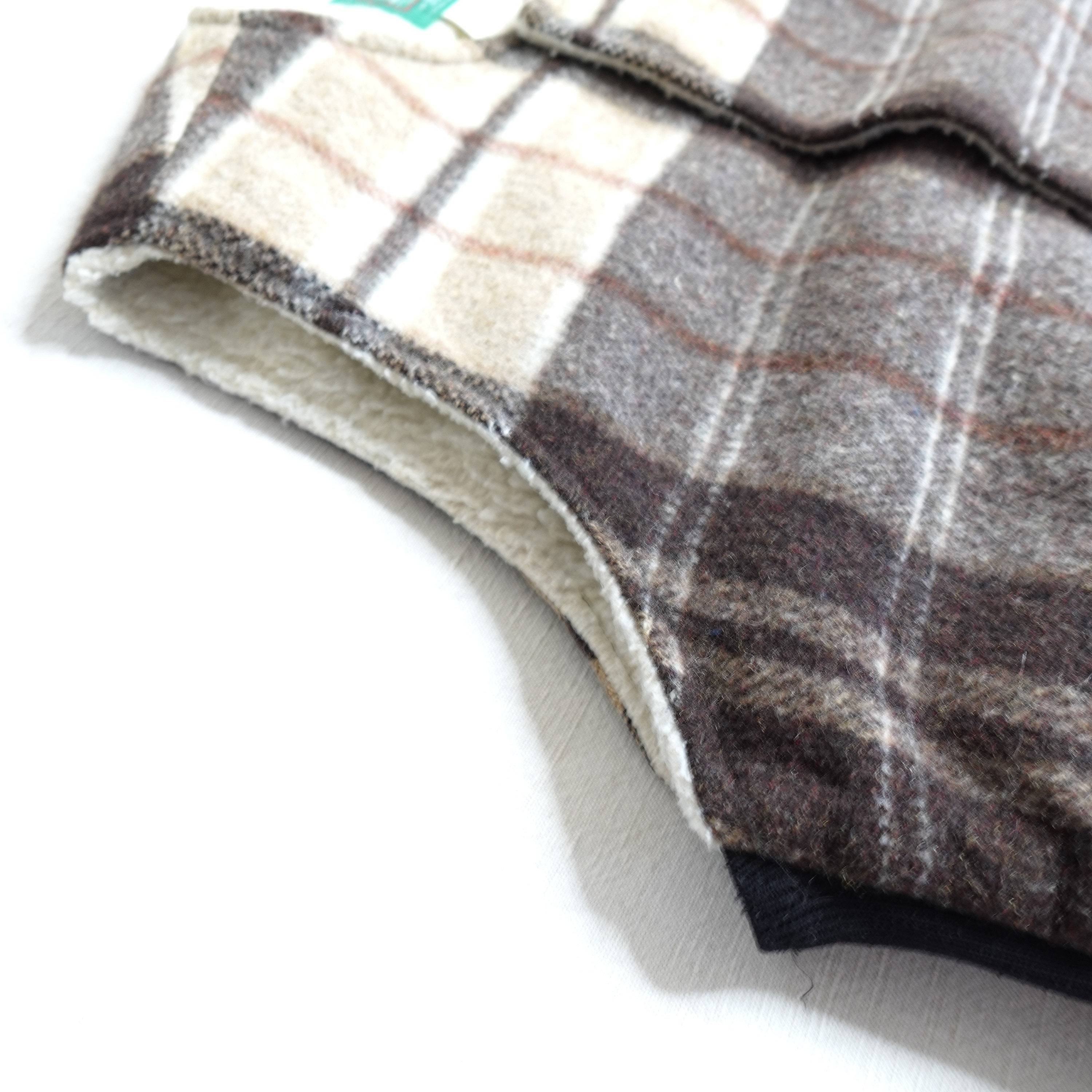 Vintage Canadian Lumber Jac Sherpa Vest Adult Medium Wool Blend Plaid ...
