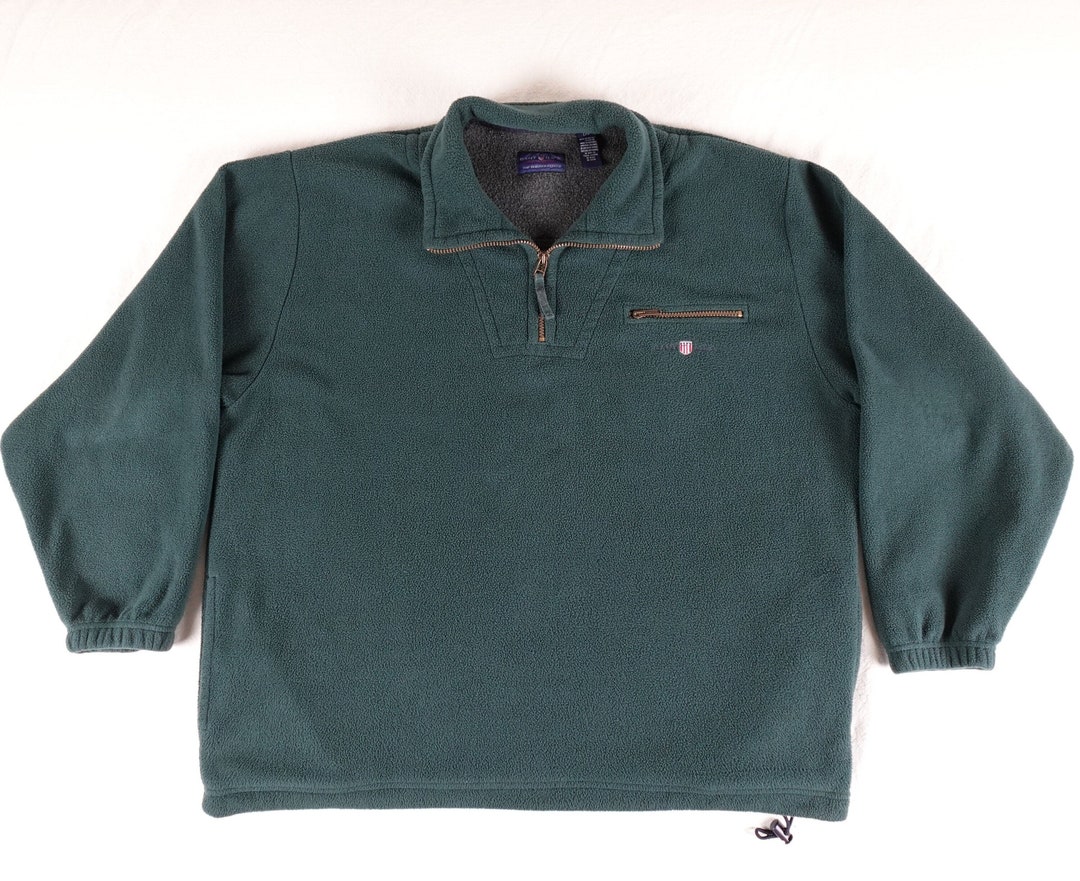 Vintage Gant USA the Rugger Fleece Jacket Men's Large / XL Embroidered ...
