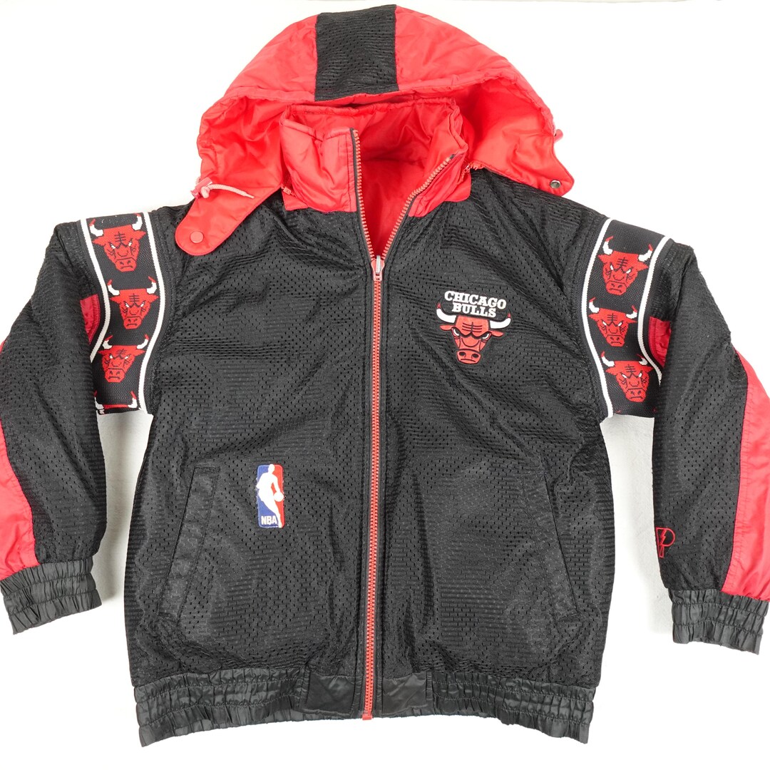 Vintage Chicago Bulls Pro Player Reversible Puffer Jacket Men's Small ...