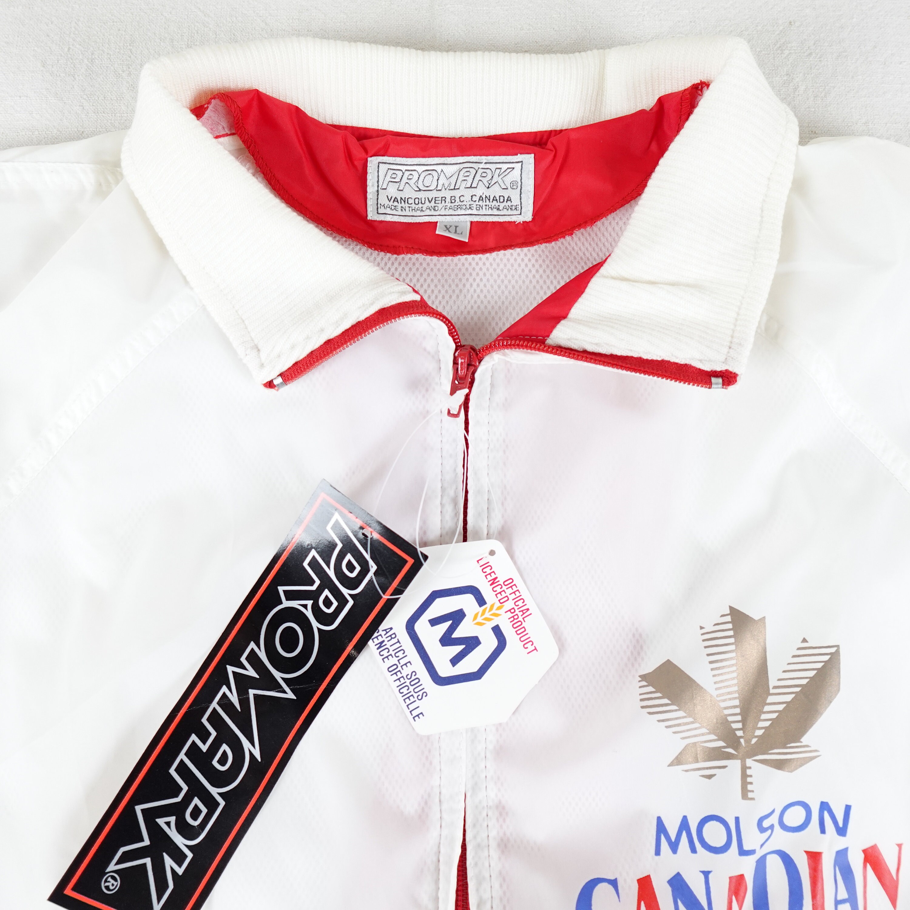 Vintage Deadstock Molson Canadian Beer Jacket Men's XL Lightweight ...