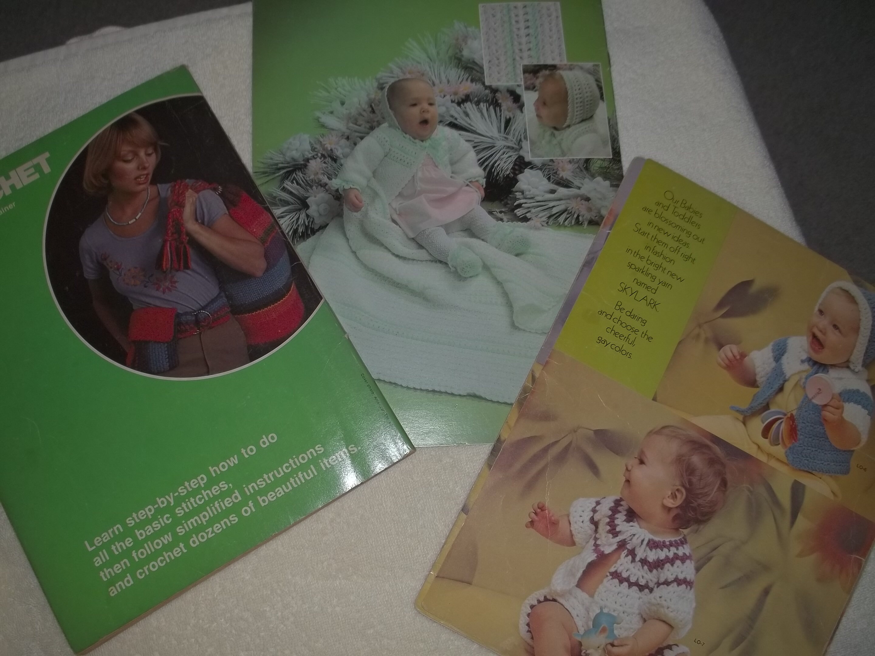 3 Vintage Crochet Leaflets / Book Childrens Clothes and Miscellaneous ...