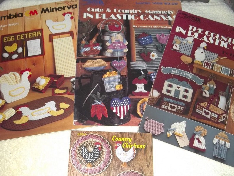 4 Vintage Country Plastic Leaflets Magnets & Other Projects Good ...