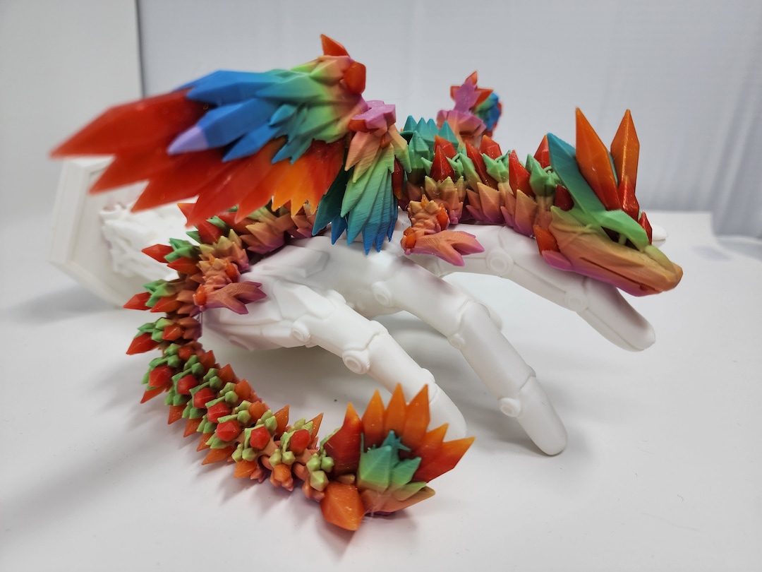 Adult Crystal Wing Dragon 3D Printed Pet Adult and Child ADHD ...