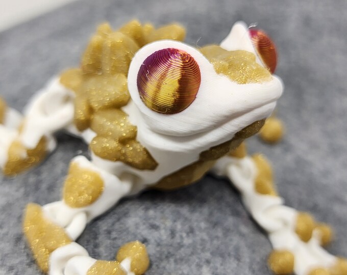 Gem Frog 3D Printed Pet Adult and Child ADHD Articulated Fidget Toy ...