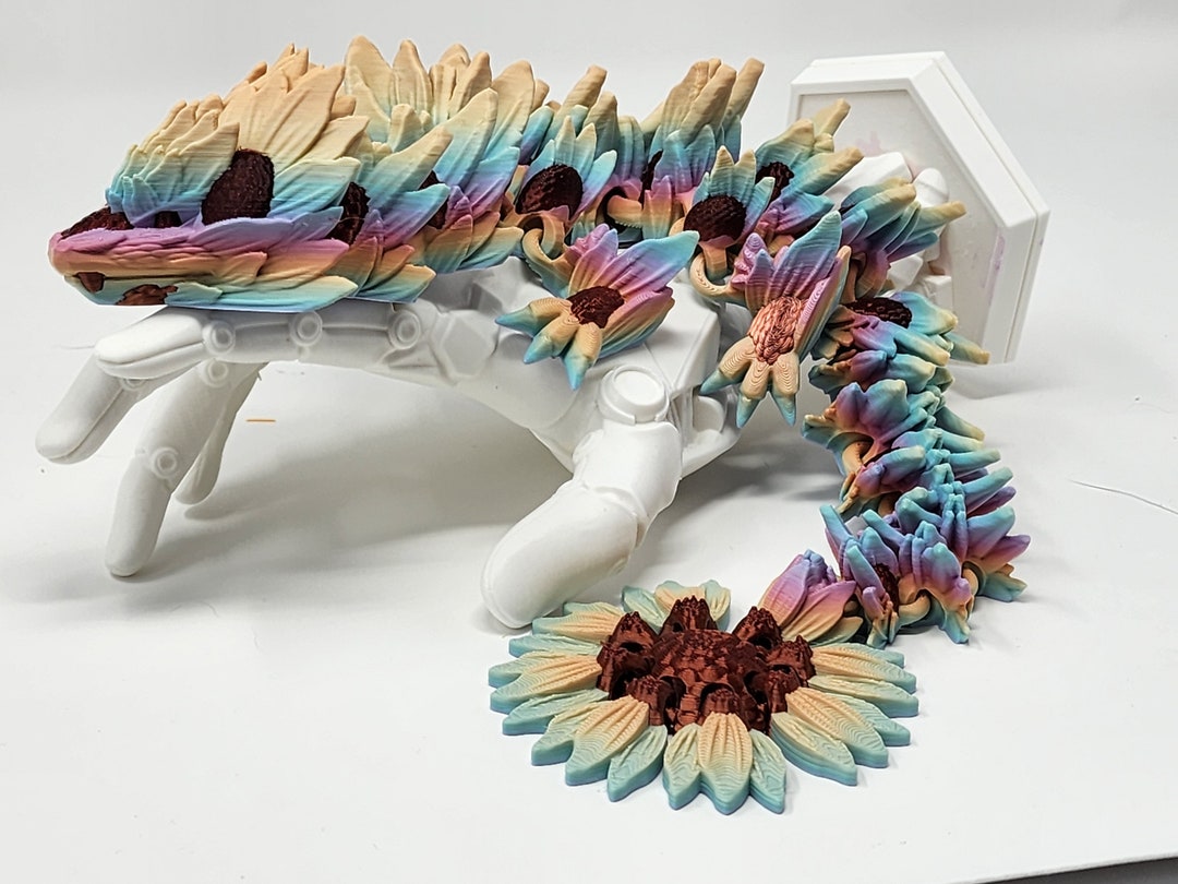 Sunflower Dragon 3D Printed Pet Adult and Child ADHD - Etsy