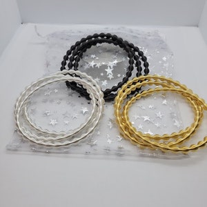 3 Stainless Steel Spring Bracelets, Similar to Bracelets With Beads, 7. ...