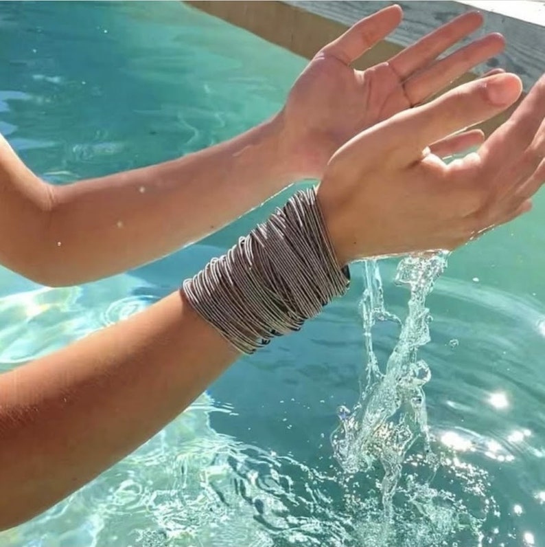 Spring Bracelets Jewelry in Colors Black silver Gold and - Etsy