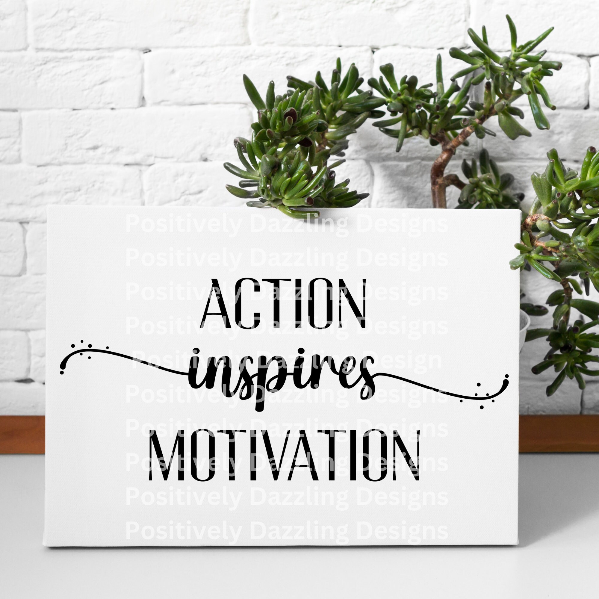 Action Inspires Motivation SVG, Motivational Quote, Motivational Sports ...