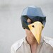 Bird mask for a bird costume. halloween mask. DIY mask low | Etsy