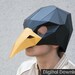 Bird mask for a bird costume. halloween mask. DIY mask low | Etsy