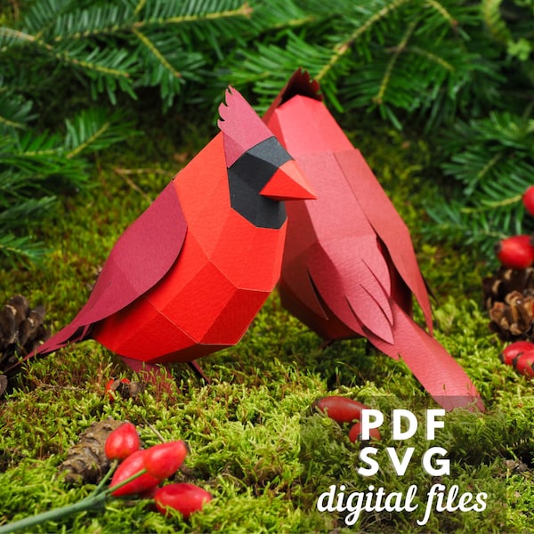 Tree With Cardinal Svg - Etsy