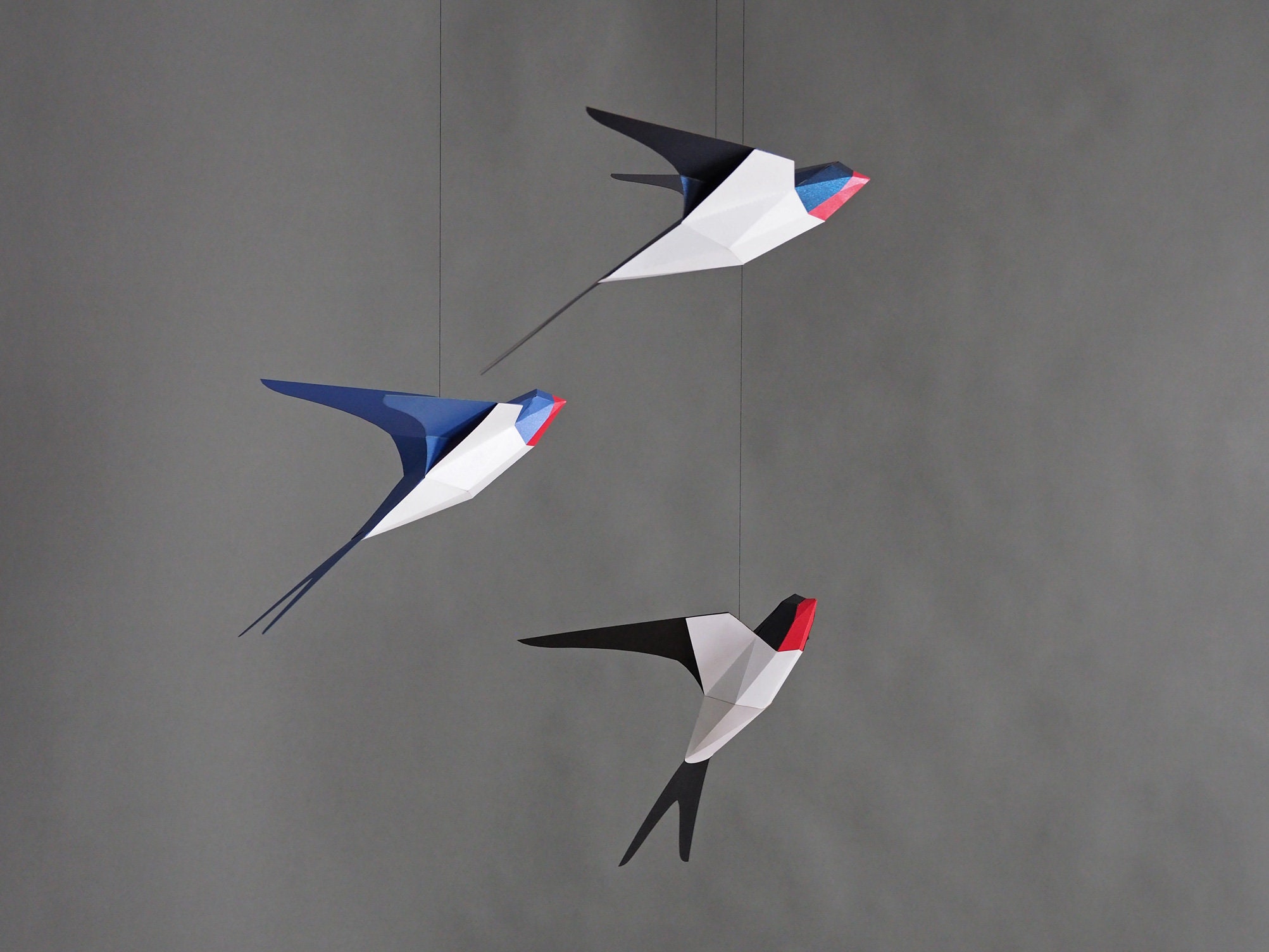 Papercraft Barn Swallow 3d papercraft Printable papercraft template ...