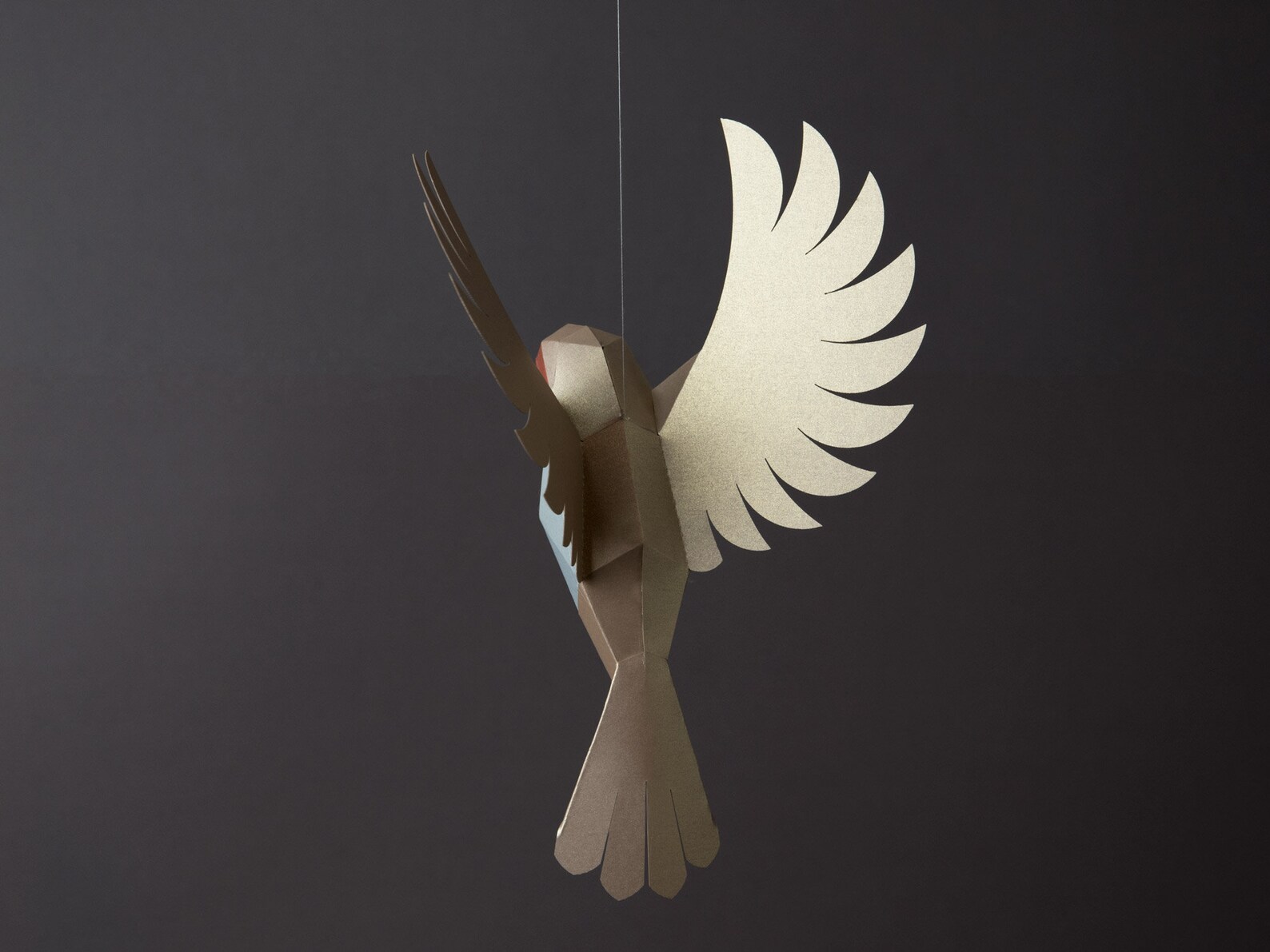 Robin Red Papercraft 3d Bird: SVG and PDF Template. Low Poly Bird ...