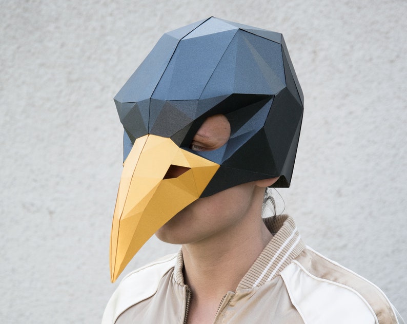 Bird Mask for a Bird Costume. Halloween Mask. DIY Mask Low - Etsy