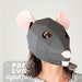Printable Rat Mask: DIY Papercraft Costume (PDF & SVG) - Etsy