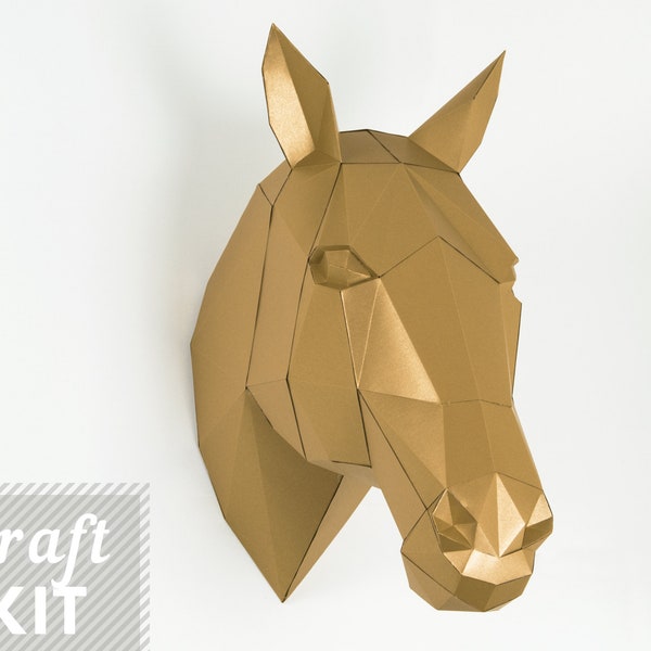 Geometric Horse Art - Etsy