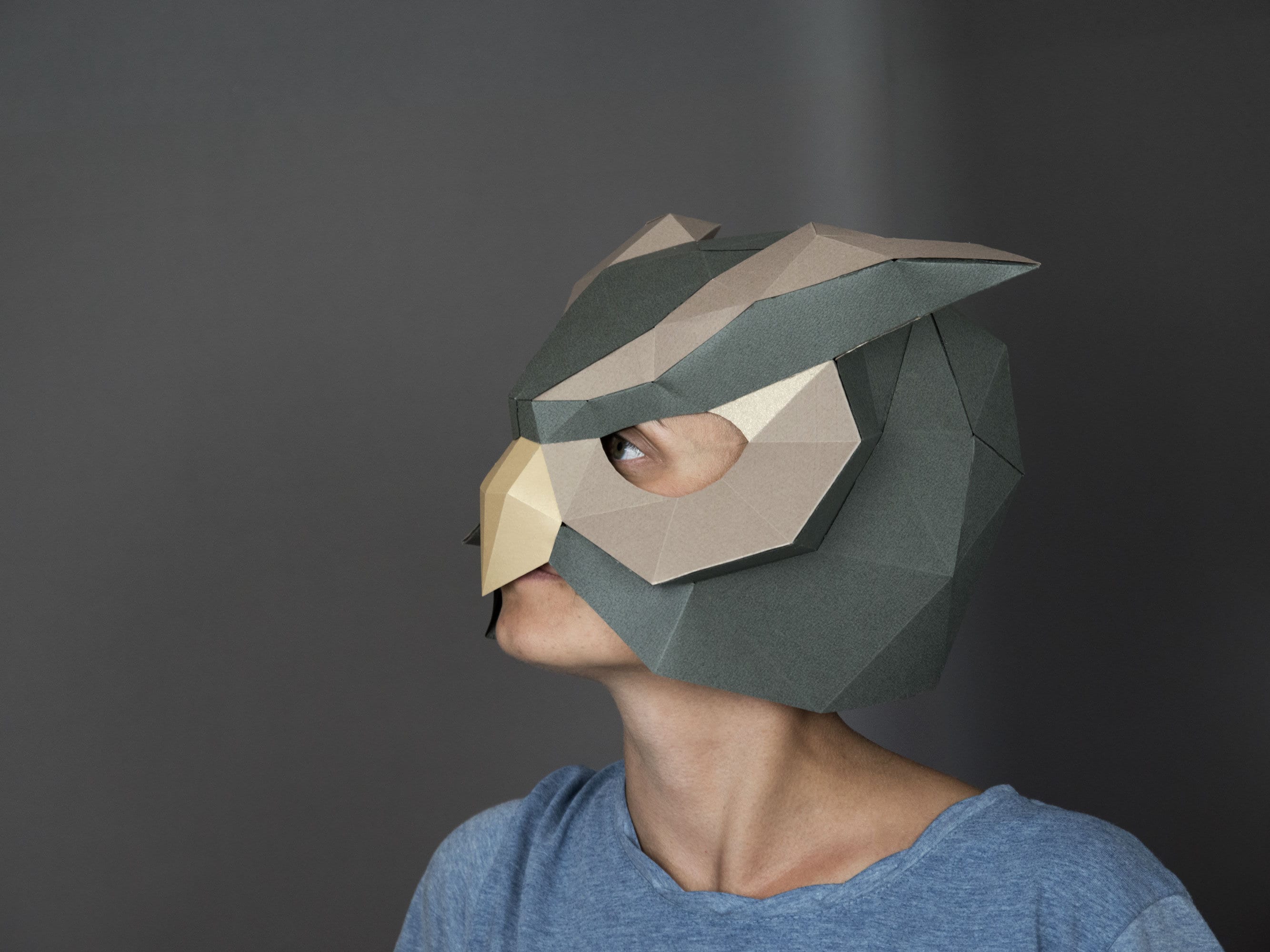 Papercraft Owl Mask: DIY Halloween Costume (PDF Pattern) - Etsy