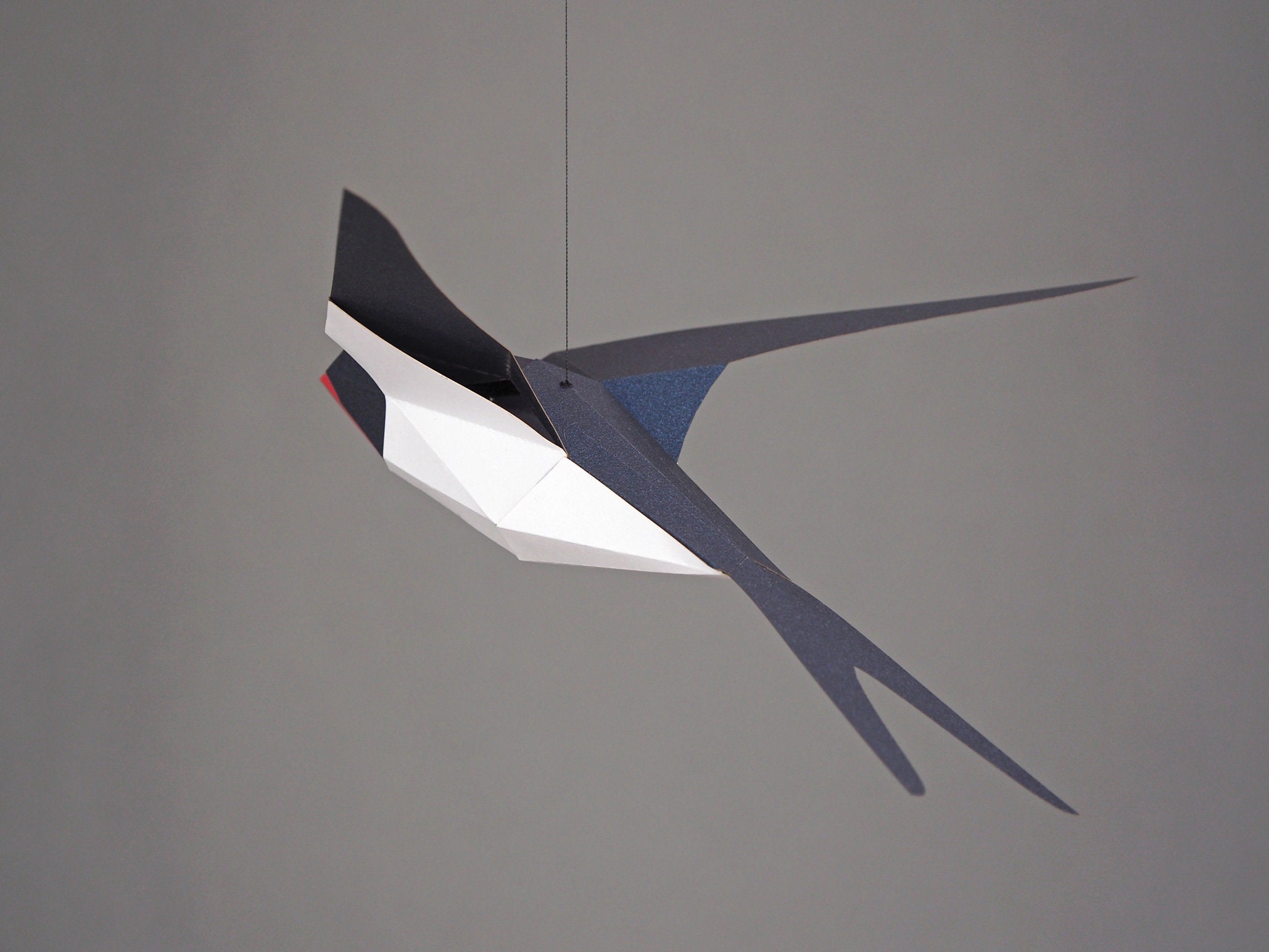 Papercraft Barn Swallow 3d papercraft Printable papercraft template ...