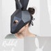 Rabbit Mask Papercraft: Hare, Bunny Mask Pattern, SVG & PDF Template ...