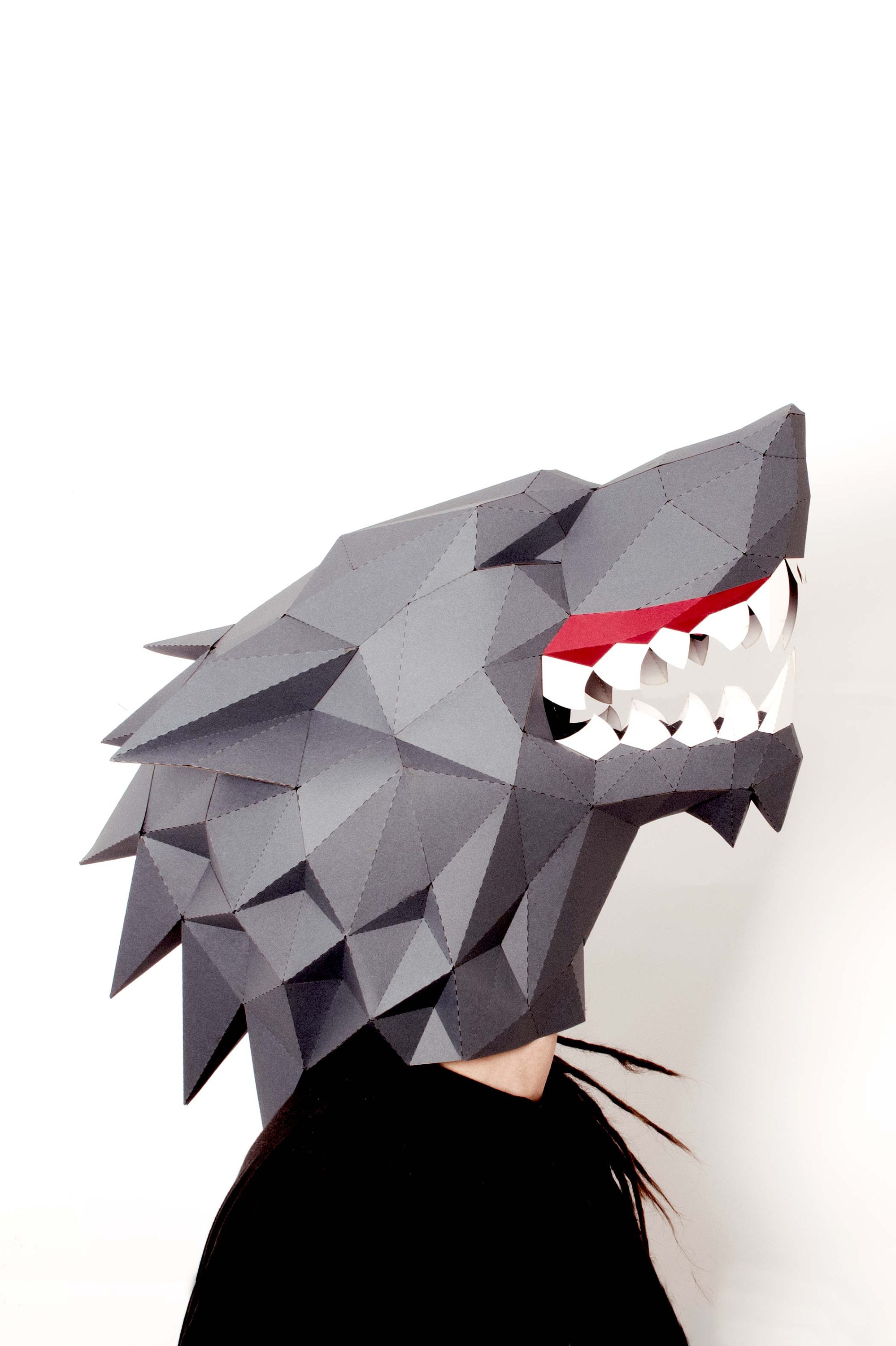 Halloween mask Paper mask Werewolf mask masquerade mask | Etsy