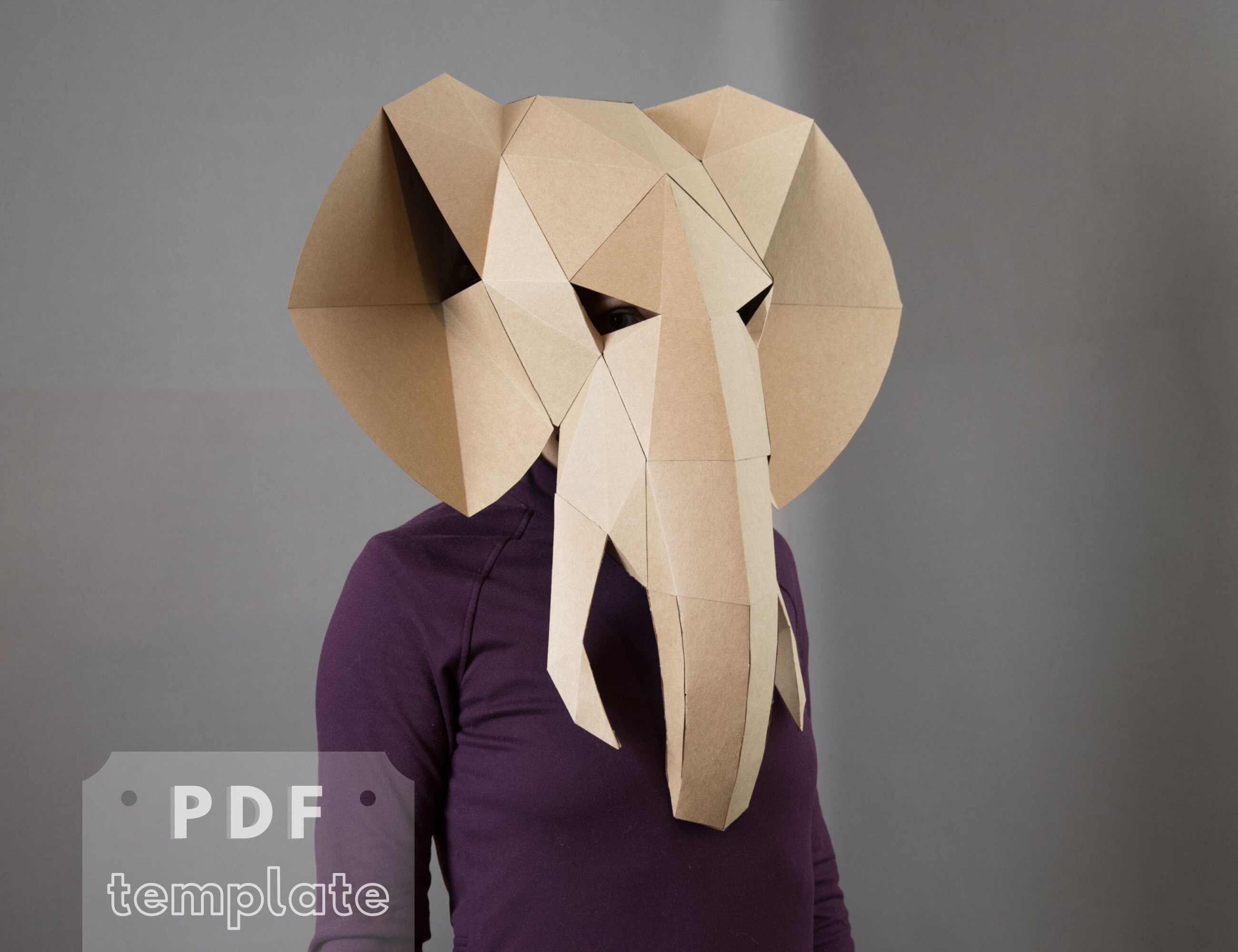 Elephant Mask Cardboard
