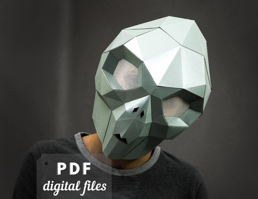 Printable Alien Mask, DIY Halloween Costume, Spooky Season Craft ...