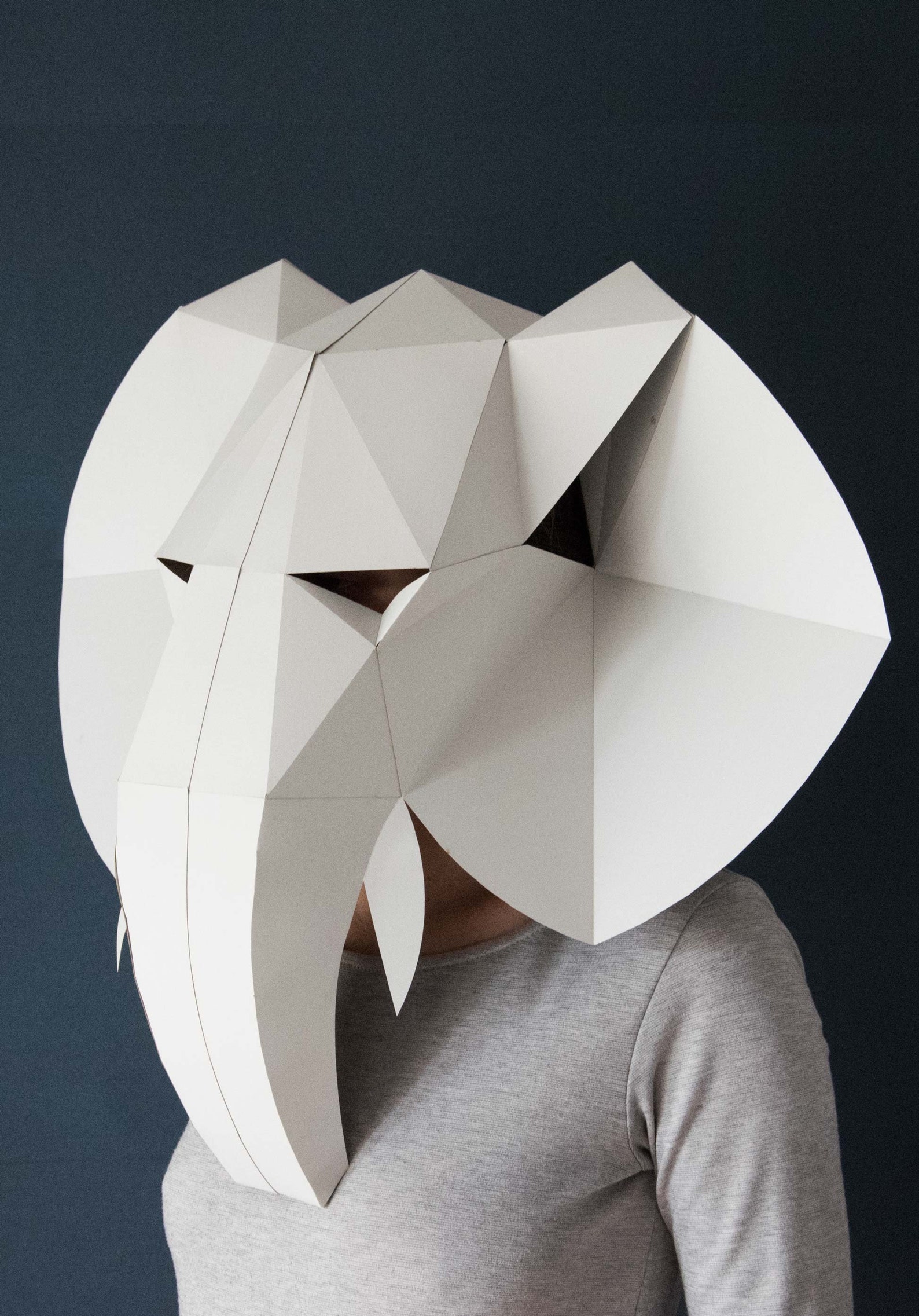 Elephant Mask Digital Download Halloween Costume. Papercraft | Etsy