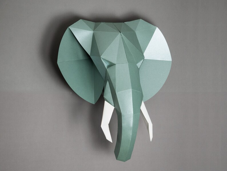 Origami 3d Wall Art Pdf Pattern Elephant Papercraft 3d Low Poly origami-3d-wall-art-pdf-pattern-elephant-papercraft-3d-low-poly