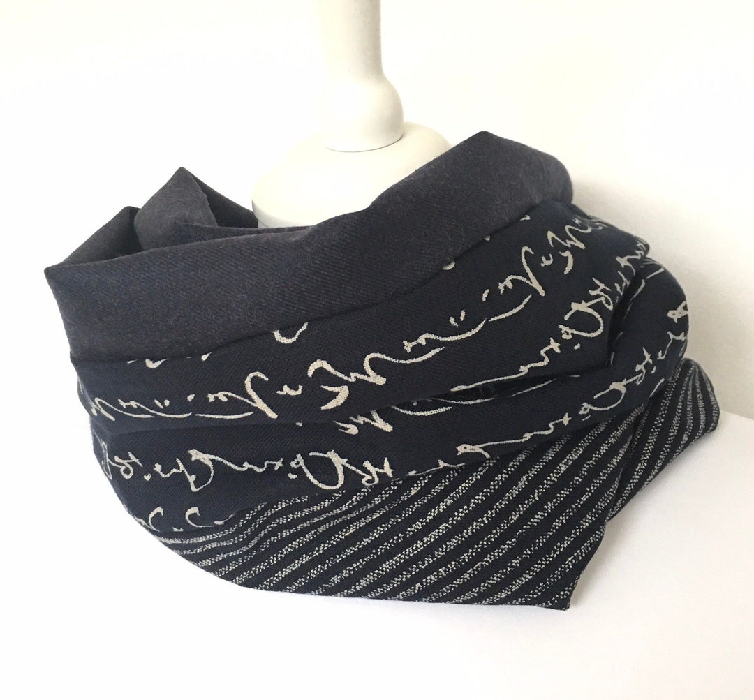Snood for Men With Japanese Cotton Wool Men's Scarf With - Etsy