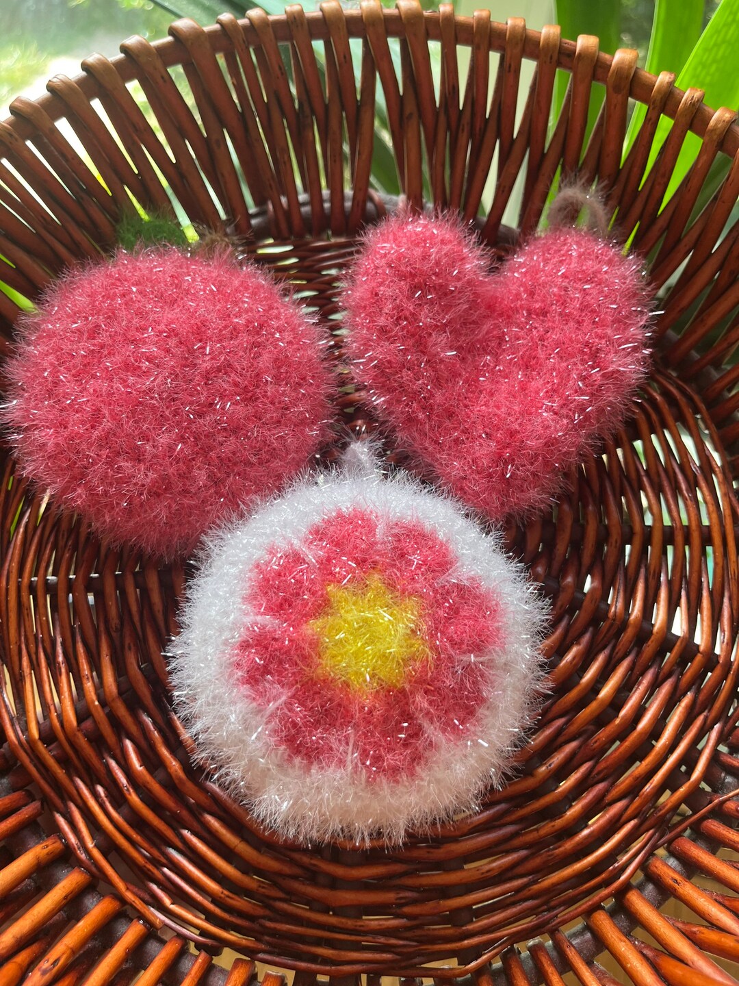 Crocheted Scrubby Dishwash Sponge in Antique Rose Plum - Etsy