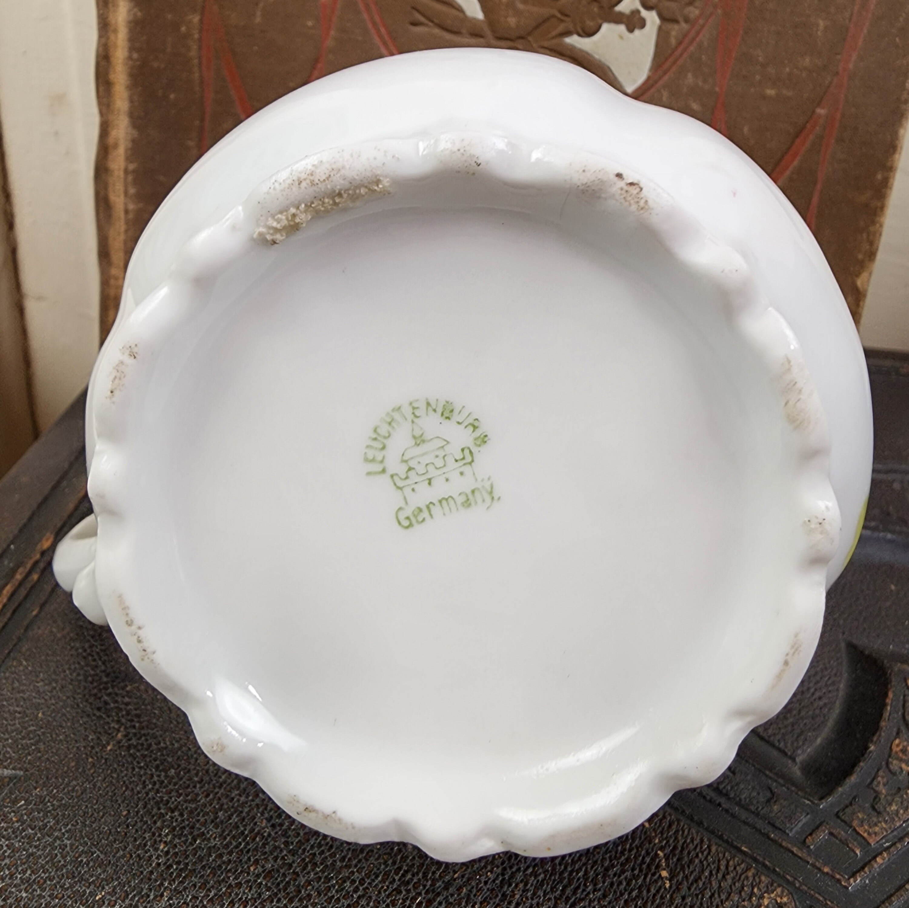 Vintage German Porcelain Pitcher or Creamer With Hand Painted Roses ...