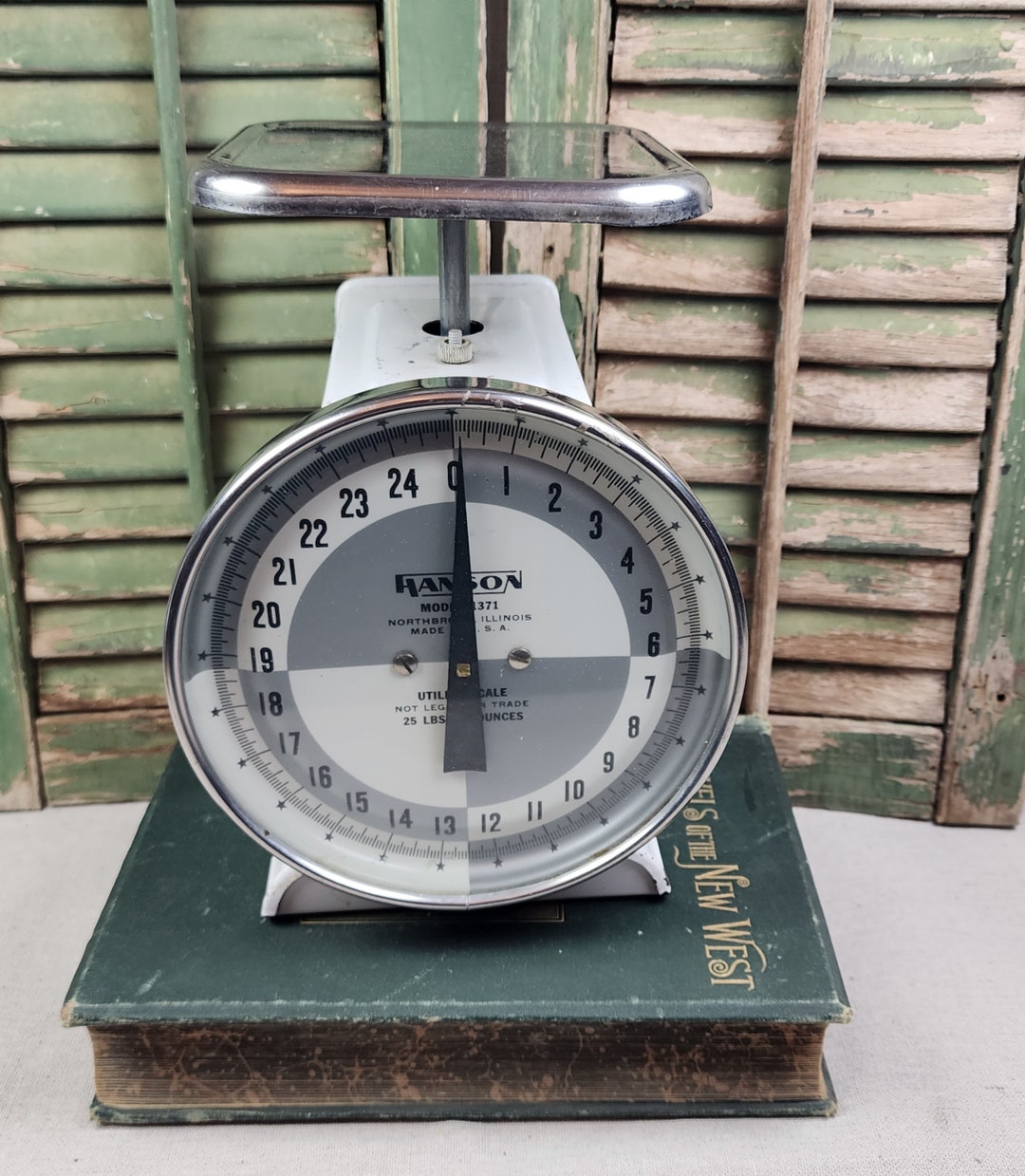 Vintage White Hanson Kitchen Scale Farmhouse Cottage Style - Etsy