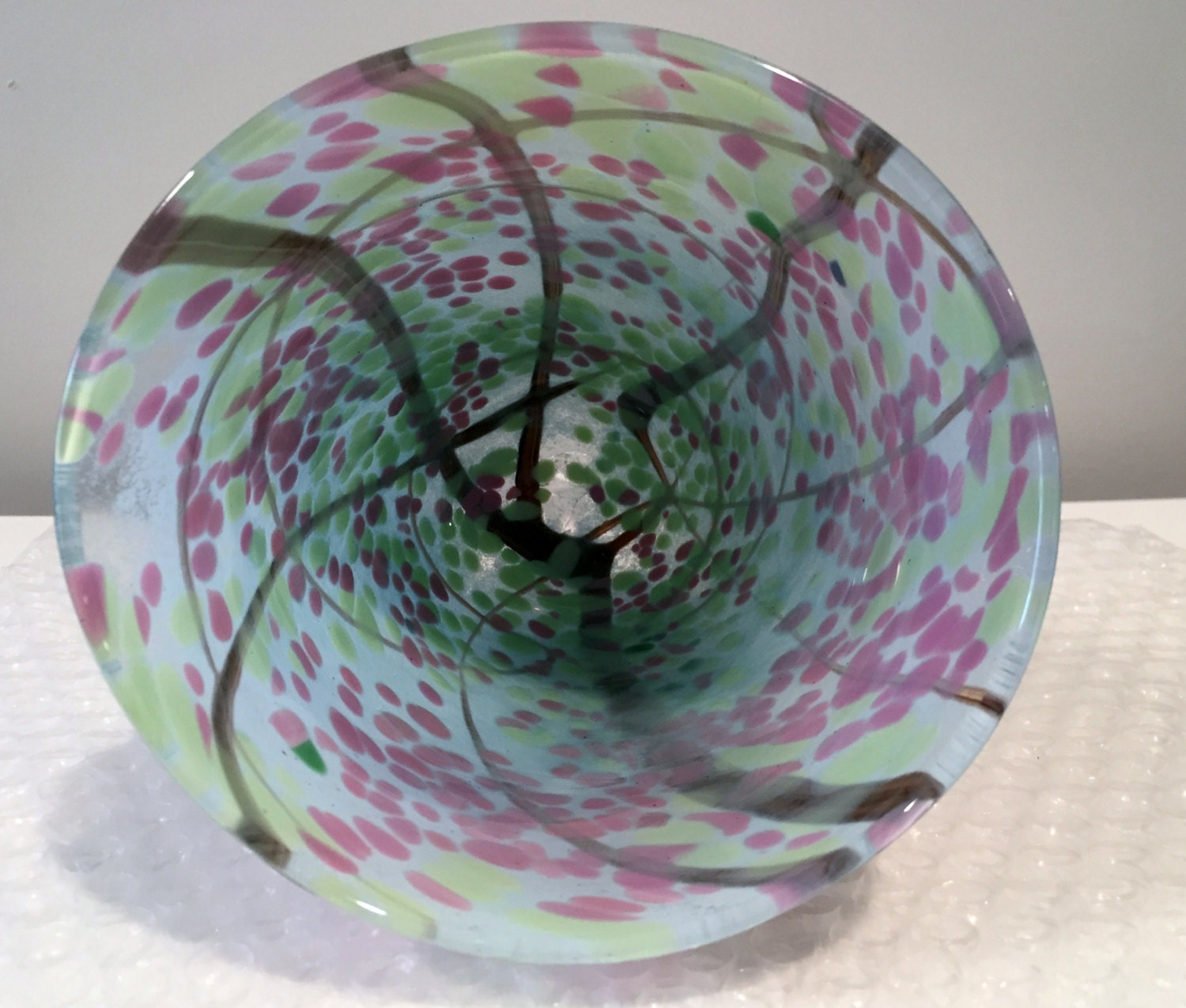 Timothy Hall Handblown Art Glass Vessel Signed & Dated - Etsy