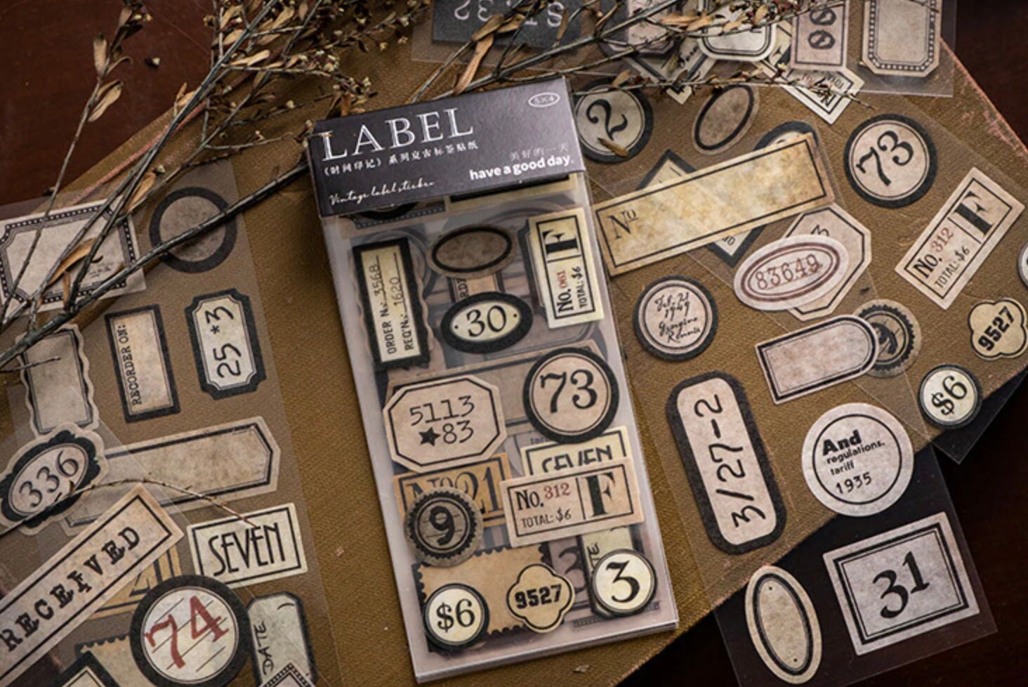 Small Label Stickers Collage, Junk Journal, Multi-media - Etsy