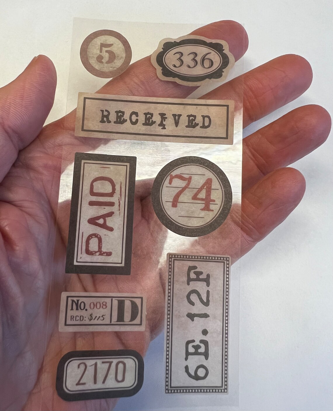 Small Label Stickers Collage, Junk Journal, Multi-media - Etsy