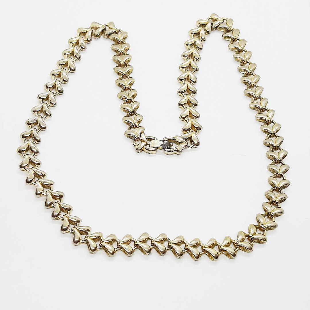 Vintage Gold-tone Chunky Panther Style Chain Link Necklace - Etsy