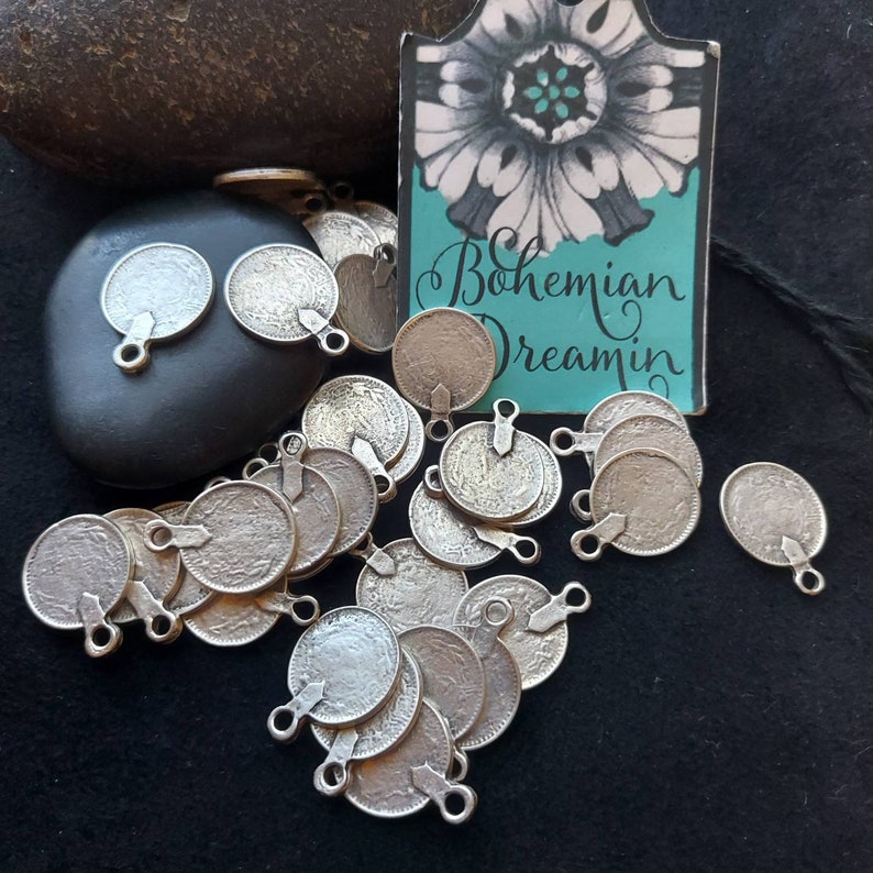 Bohemian Coin Necklace Handmade Gypsy Necklace Turkish Coin - Etsy